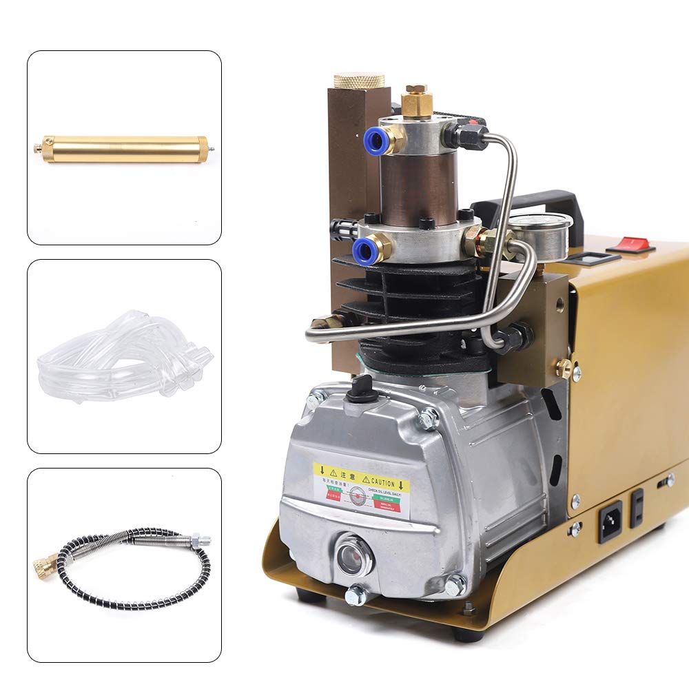 SAHUANIYE 30mpa 4500psi PCP Air Compressor Submersible Pump, 110V Electric Submersible Pump Scuba Compressor, High Pressure Air Compressor Air Pump, Suitable For Fire Fighting And Diving