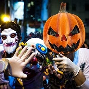 Creepy Party Halloween Jackolantern Pumpkin Face Head Masks Novelty Scary For Party and Trick or Treat