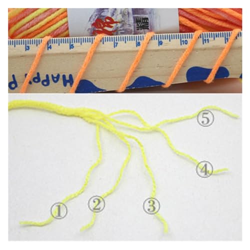 10pc/50g/ball Soft Yarn Hand Knitting Crochet Woolen Worsted #5 Section-Dyeing Middle-Thick Milk Cotton Yarns (Color : 16)