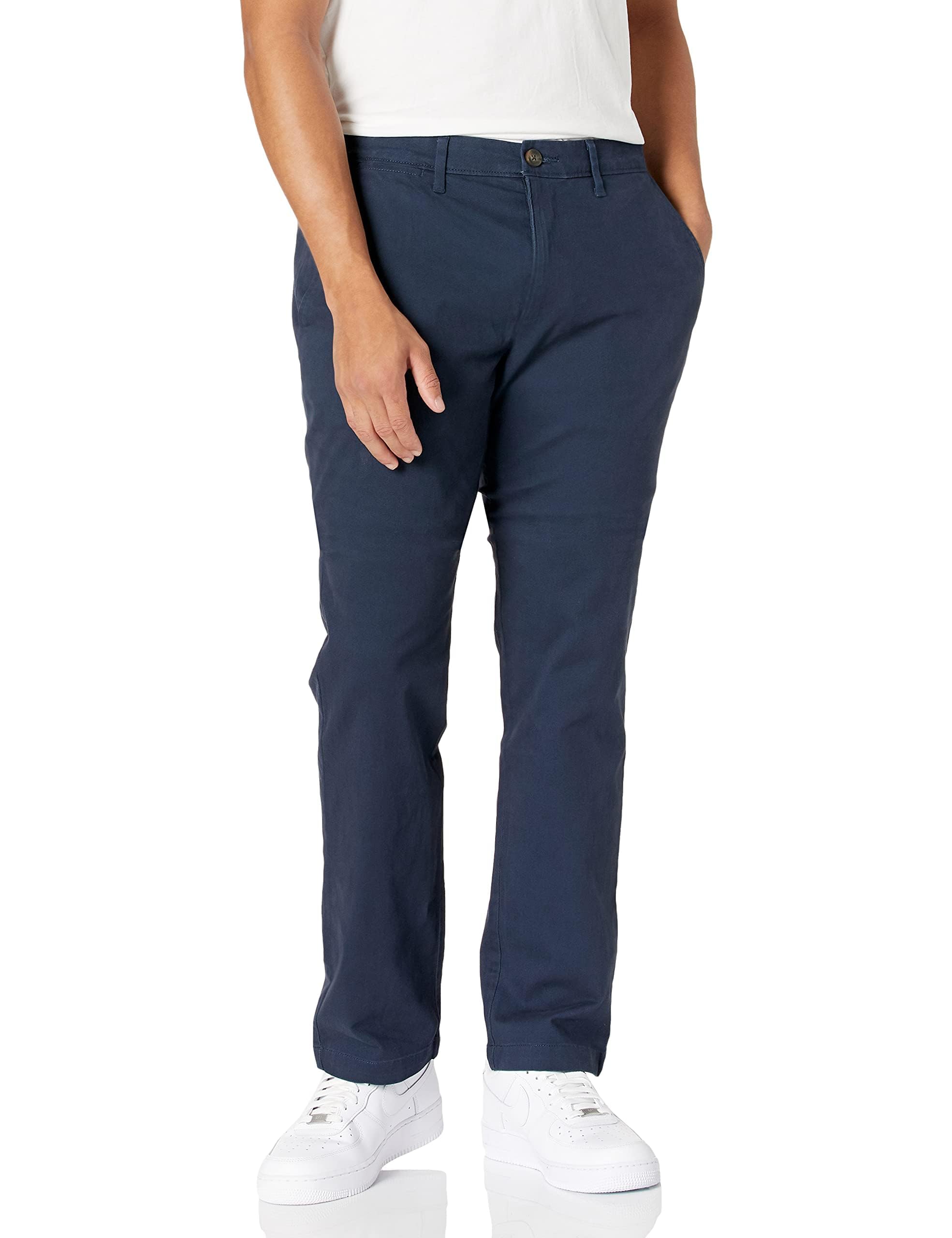 Amazon Essentials Men's Athletic-Fit Casual Stretch Chino Pant (Available in Big & Tall), Dark Navy, 40W x 32L