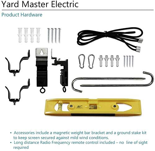 Elite Screens Yard Master Electric 165" Outdoor Motorized Projector Screen 16:9, Rain Water Protection Wireless Remote Control 8K 4K Ultra HD 3D Movie Theater Automatic Projection | OMS165H-ELECTRIC