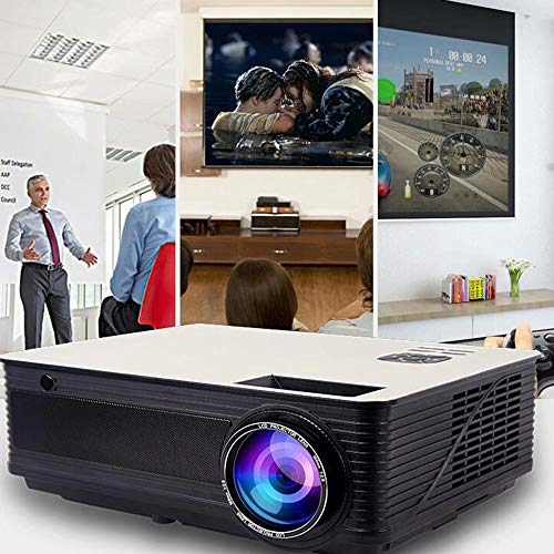 DROOS Projector Home Office 1080P Wireless WiFi Home Theater 3D Projector 4K Portable No Screen TV SLR Lens Built-in Android Wirele(projectors)