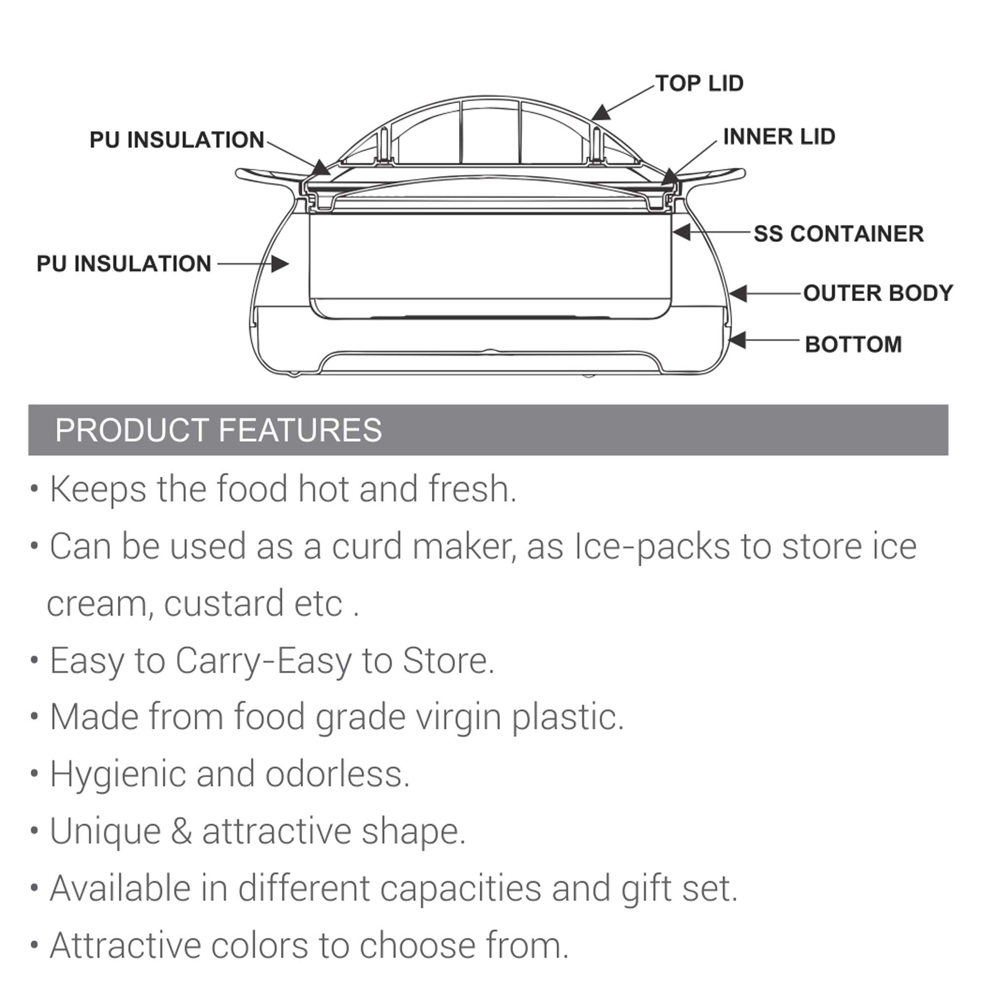 Milton Delish 2500 Casserole, 2100 ml, Ivory