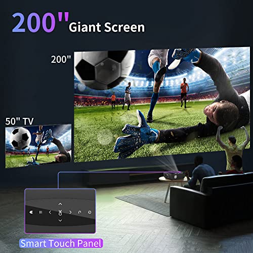 Upgraded High Brightness Video Projector 1000ANSI Lumen,Native 1080P 5G Wifi Bluetooth Projector Support 4K HDR10,Full HD Movie LED Overhead Projector for iOS Android Phone TV Box Laptop Home&Business