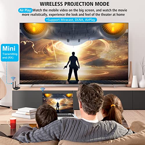 Wireless HDMI Transmitter and Receiver 4K Kit,YAOMAISI MINI HDTV Receiver Streaming Media Video/Audio HDMI Wireless Extender 5G 50M/165Ft for Laptop,Camera,TV Box,Netfix,PS5,Phone to Monitor,Projector