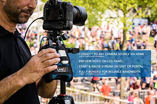 LiveU Solo Wireless Live Video Streaming Encoder Facebook Live, Twitch, YouTube, and Twitter Live Video Streams