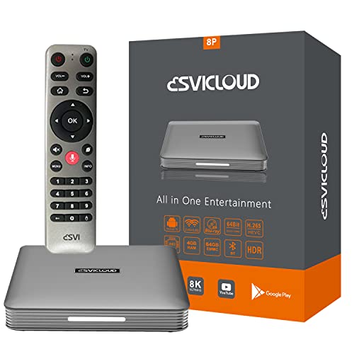 SVICLOUD 8P Android Mini Box 2022 4+64GB Smart AI Voice Remote Ultra HD 2.4/5.8G WiFi Chinese TV Certified Overseas Version