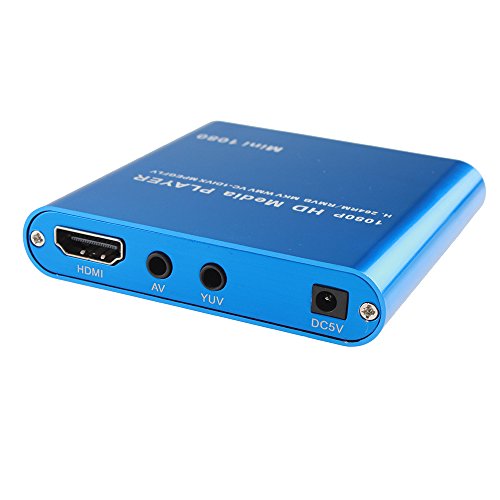AGPtEK Mini 1080P Full HD Digital Media Player - MKV/ RM-SD/ USB HDD-HDMI