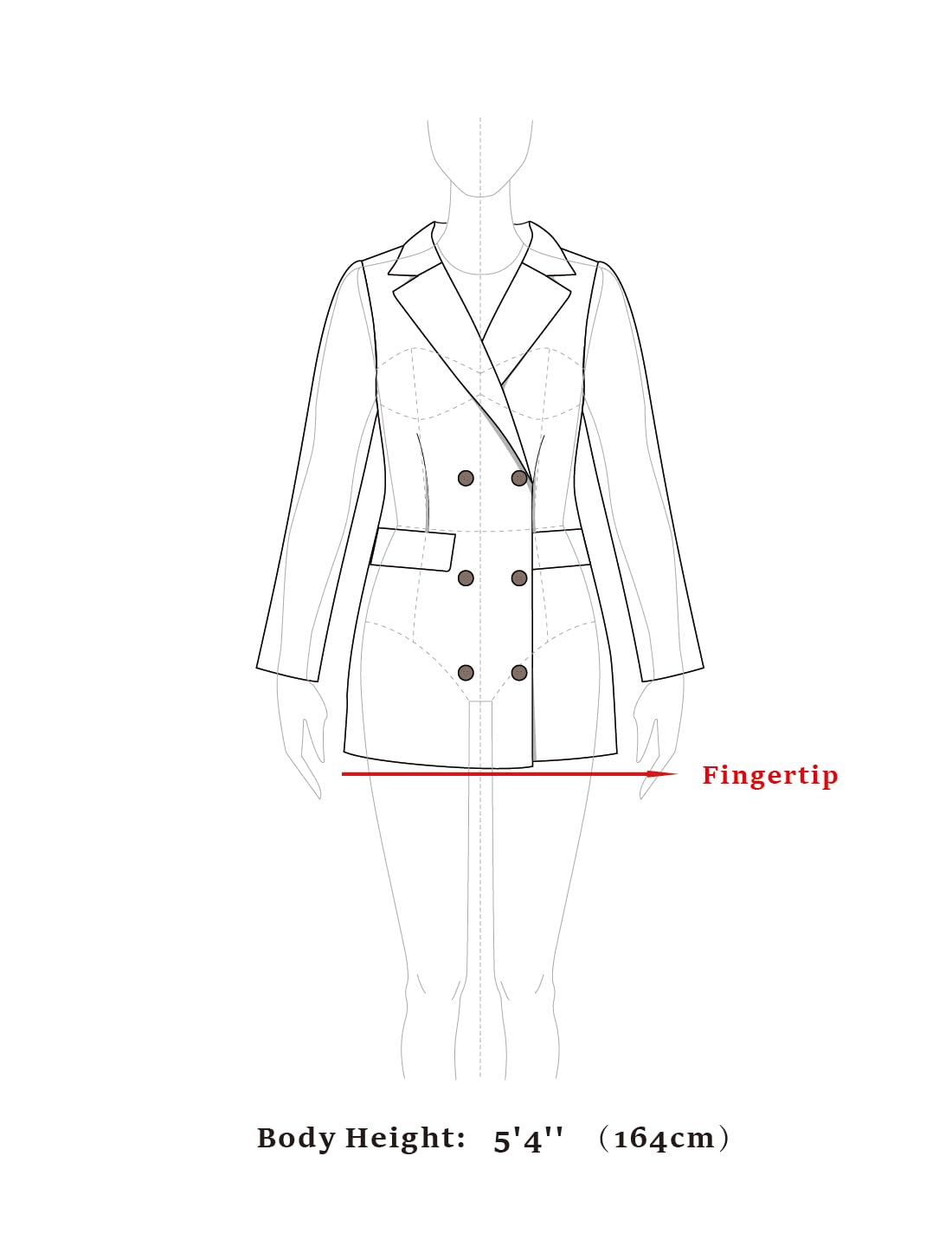 Allegra K Women's Peter Pan Collar Double Breasted Winter Long Trench Pea Coat Small Beige