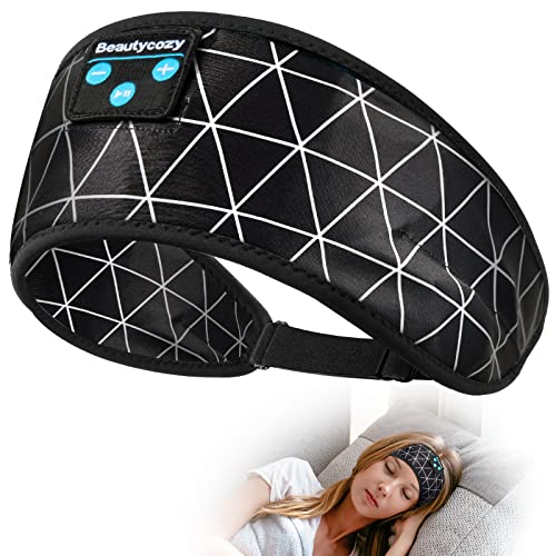 Perytong Sleep Headphones Bluetooth Headband, Wireless Sleeping Headphones Mask Earbuds for Side Sleepers Women Men Workout Running Insomnia Travel Yoga Cool Gadgets Unique Birthday Gifts