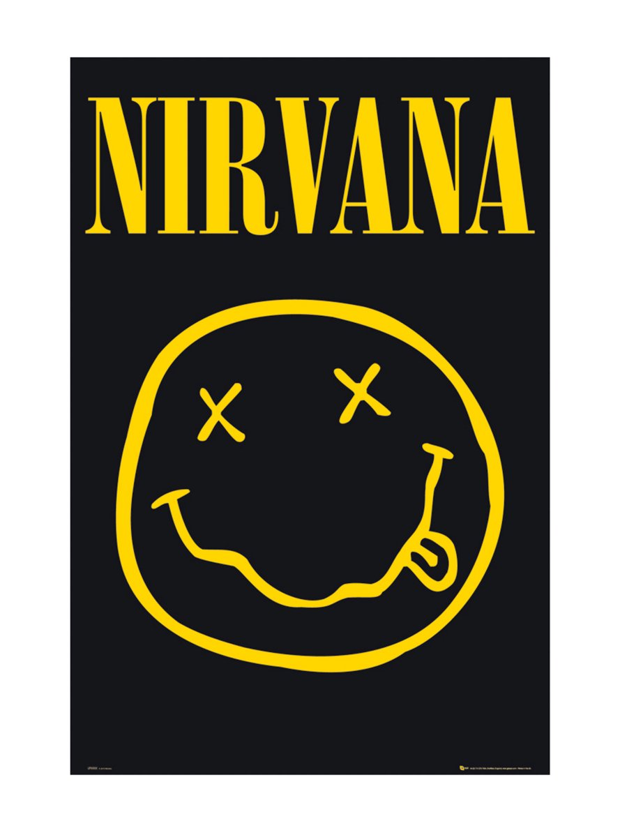 Nirvana Smiley Poster
