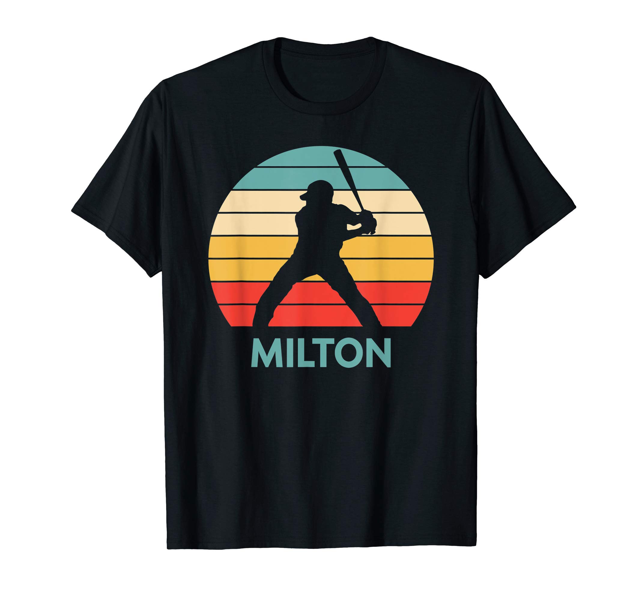 Milton Name Gift Personalized Baseball T-Shirt