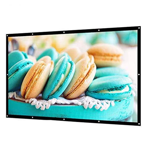n/a 180/200/250/300 Inch Projection Projector Screen 16:9 Fold Portable Screen Canvas Matt White for Home Film Wall Mounted (Size : 250 inch)