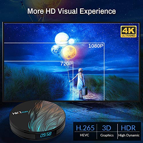 Android TV Box 11.0 4GB 64GBÂ Smart TV Box Android Box RK3318 USB 3.0 Ultra HD 1080P 4K HDR WiFi 2.4GHz 5.8GHz BT 4.1 Set Top Box with Mini Wireless Backlit Keyboard