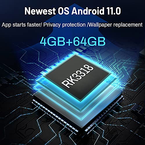 Android TV Box 11.0 4GB 64GBÂ Smart TV Box Android Box RK3318 USB 3.0 Ultra HD 1080P 4K HDR WiFi 2.4GHz 5.8GHz BT 4.1 Set Top Box with Mini Wireless Backlit Keyboard