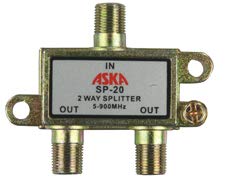 AirTV Anywhere | 3ft Cat5e UTP Cable & ASKA TV Coaxial Cable Splitter | Bonus $25 SlingTV Credit