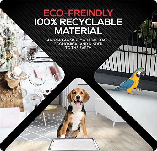 Packaging Paper (~ 5LB Bulk Pack) Size ~ 27" x 17" Unprinted Clean Newsprint Paper Sheets Ideal for Moving, Shipping, Box Filler, Wrapping and Protecting Fragile Items - Made in USA