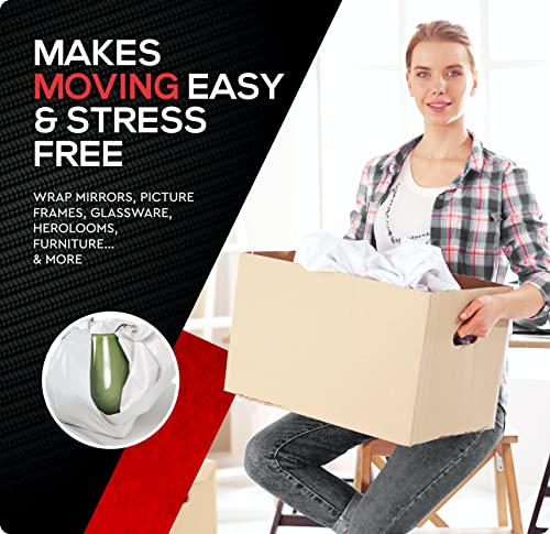 Packaging Paper (~ 5LB Bulk Pack) Size ~ 27" x 17" Unprinted Clean Newsprint Paper Sheets Ideal for Moving, Shipping, Box Filler, Wrapping and Protecting Fragile Items - Made in USA