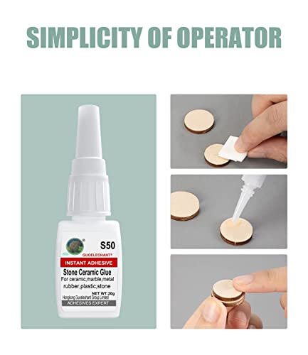 Stone Glue, Marble Adhesive,for Restoration and Production of Marble, Granite, Artificial Stone and Tile Products (20g, 1 Pack)