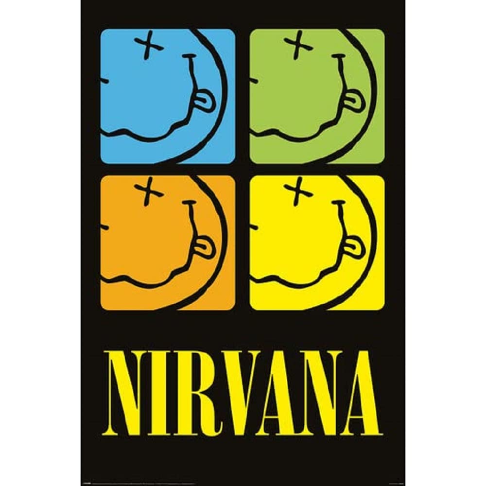 Pyramid POSTER NIRVANA SMILEY SQUARES