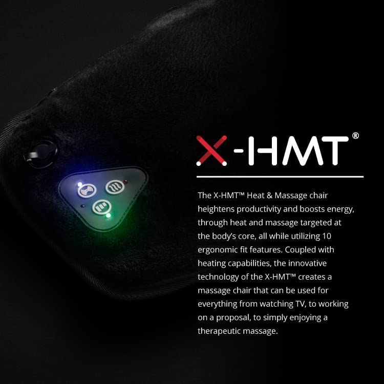 X-Chair X-HMT Heat & Massage Therapy Unit – Heat & Massage Unit Attaches to Any on Amazon / 4 Massage Levels/Increase Blood Flow and Reduce Stress While Working