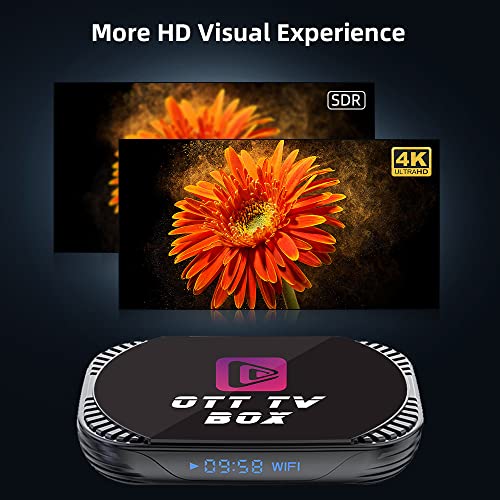 Amlogic S905X4 Android 11.0 4Gb 64Gb Rom MxIII Pro X4 Tv Box Android Tv Box 8K Ultra Hd Support 2.4G/5.8G Dual WiFi Bt 4.0 HD 1000M Usb 3.0 with h9