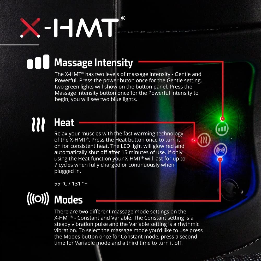 X-Chair X-HMT Heat & Massage Therapy Unit – Heat & Massage Unit Attaches to Any on Amazon / 4 Massage Levels/Increase Blood Flow and Reduce Stress While Working