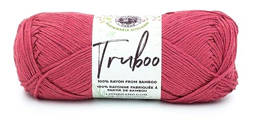 Lion Brand Yarn - Truboo - 6 Pack Assortment with Needle Gauge (Springtime)