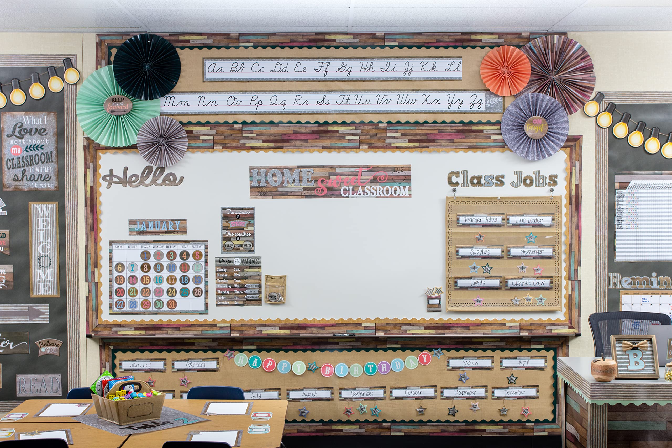 Teacher Created Resources Reclaimed Wood Straight Border Trim (TCR8838)