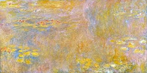 Posterazzi Waterlilies-Yellow Nirvana Poster Print by Claude Monet, (24 x 48)