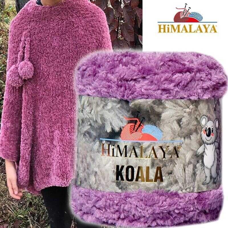 3 Ball/Skein Himalaya Koala Chenille Yarn, 100g/3.5 oz, 100 m/109 yards, 100% Micro Polyester Bulky Chunky Yarn, Baby Yarn, for Amigurumi, Baby Blankets, and Home Decor, 75704