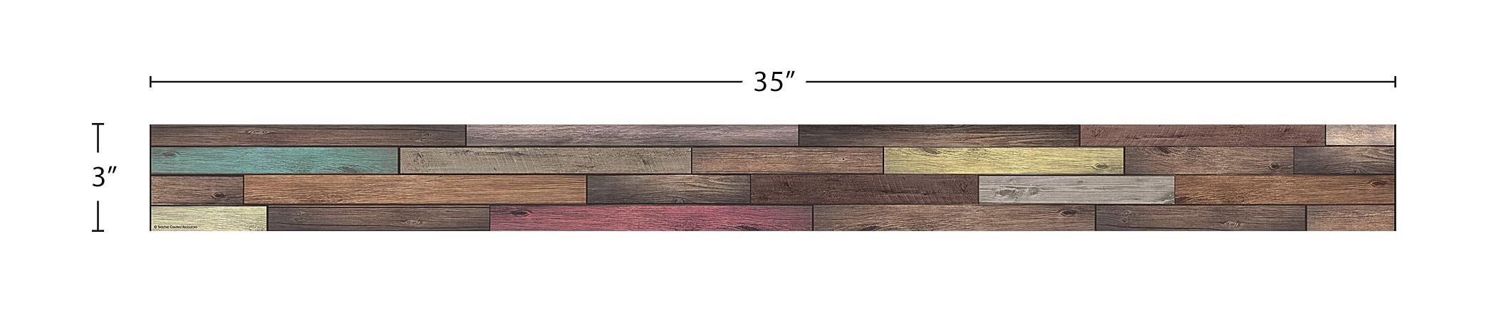 Teacher Created Resources Reclaimed Wood Straight Border Trim (TCR8838)