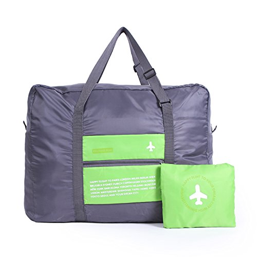 ORICSSON 32L Extra Waterproof Packable Duffel Storage Gym Bag for Carry on Luggage(Green)