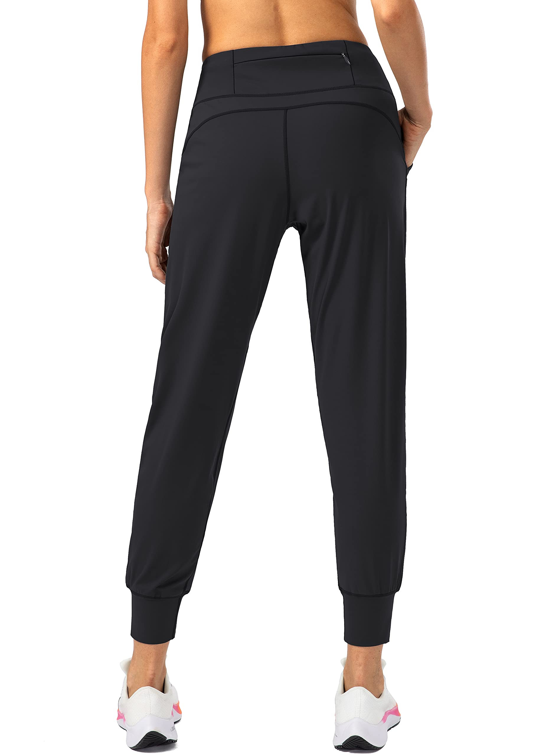 Soothfeel Women's Joggers with Zipper Pockets High Waisted Athletic Workout Yoga Pants Joggers for Women