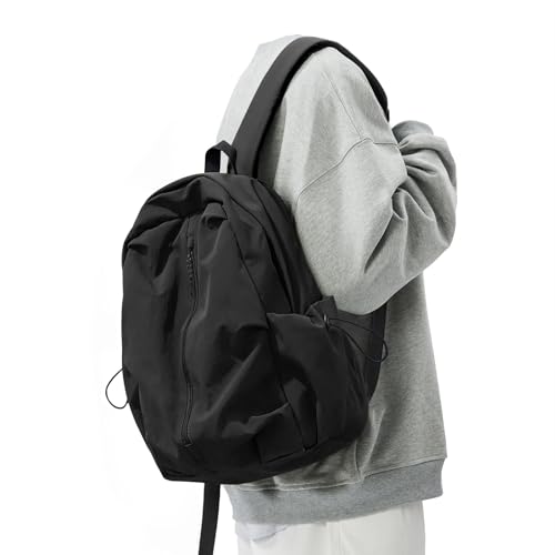 WEPOET Black School Backpack For Teens Boys Girls Cute Bookbag High School Bag Waterproof Casual Daypack College Backpack For Women Men Student Travel Backpack