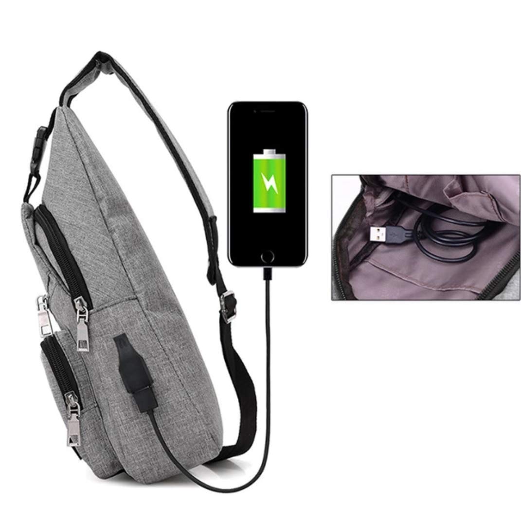 Nintendo Switch Backpack With USB Charging Port Gray