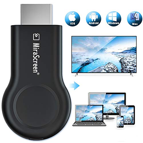 Zadmory Wireless WiFi Display Adapter Dongle,MiraScreen E8 2.4G HDMI Display Adapter Receiver,1080P& Dual Band Wireless WiFi Adapter Mirroring Screen, (Black),E8'