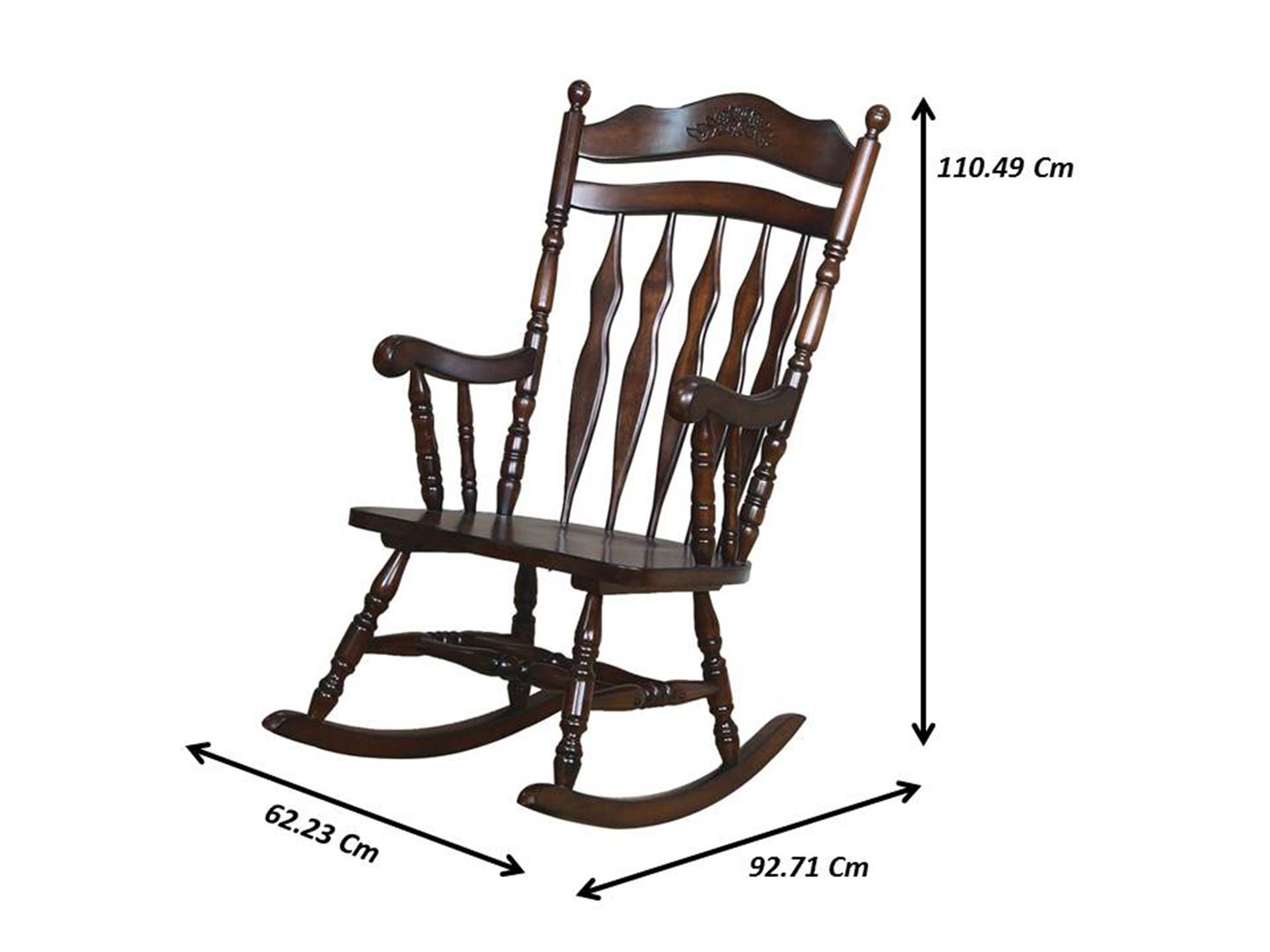 Coaster Home Furnishings Windsor Rocking Chair Medium Brown