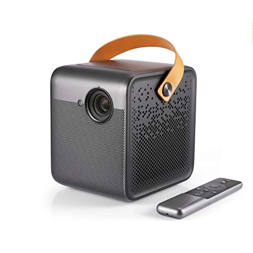 DROOS Portable Projector Dice Full HD Projector DLP Home Theater Lumens with 16000 mAh Battery Mini Projector Portable Android(projectors)