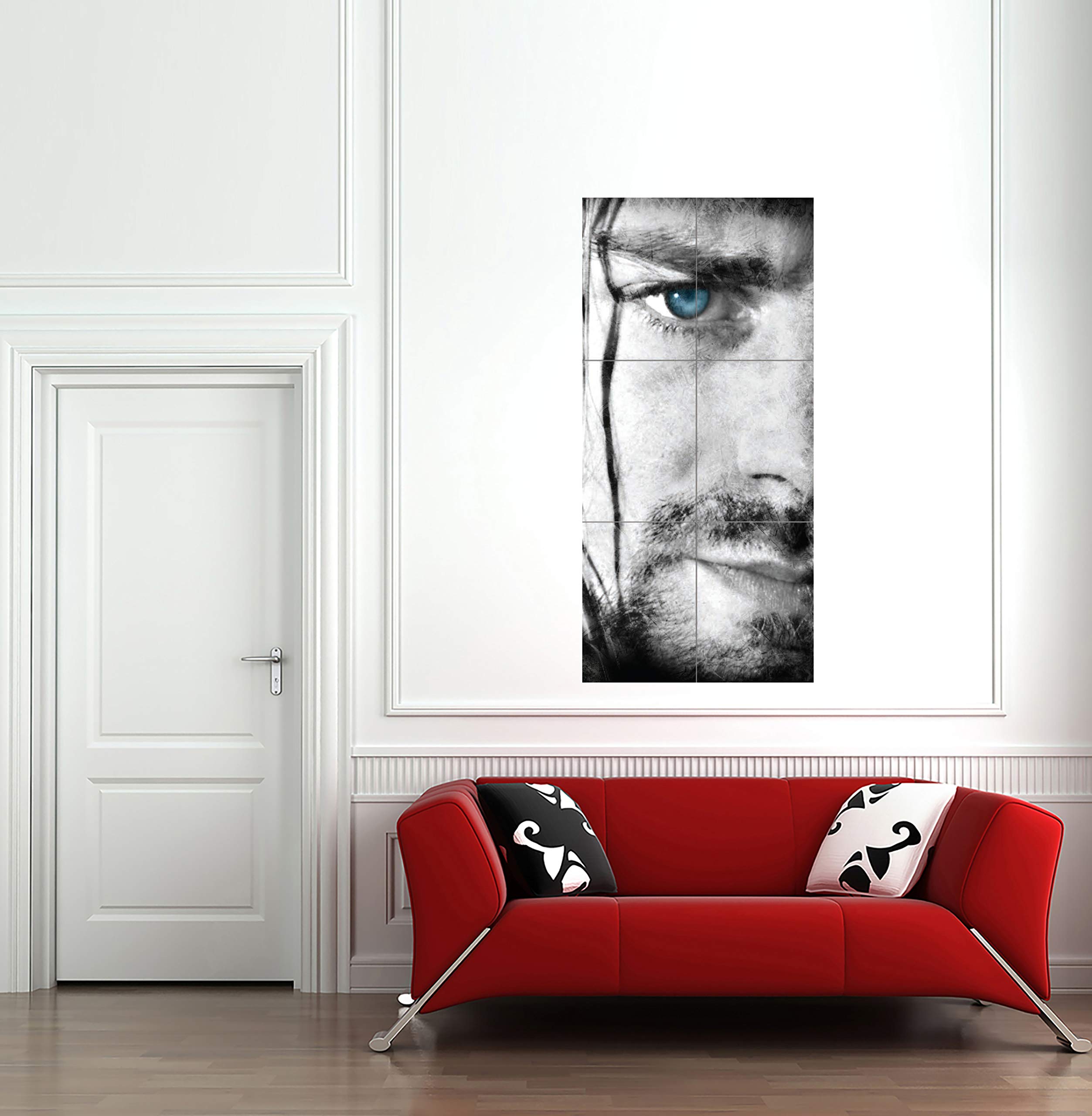 Doppelganger33 LTD Kurt Cobain Nirvana Singer Songwriter Grunge Music Musicianist Wall Art Multi Panel Poster Print 50x23 inches