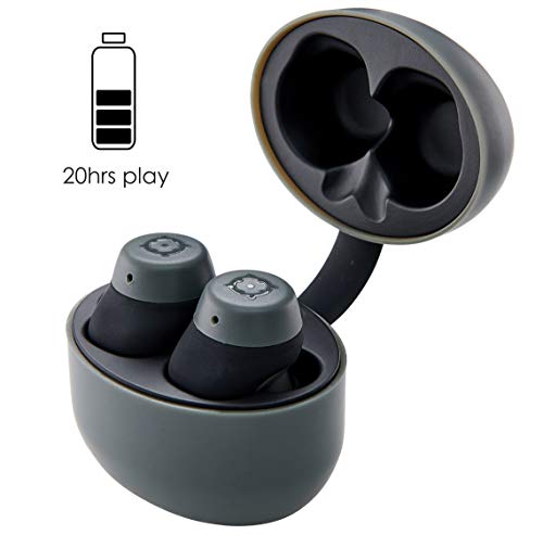 BoomPods BOOMBUDS XR+ Bluetooth Wireless Earbuds - Sweatproof, Waterproof with IPX7 Rating - Great Sound for Your Workouts, Working in The Office, Running and Other Sports - Wireless Charging