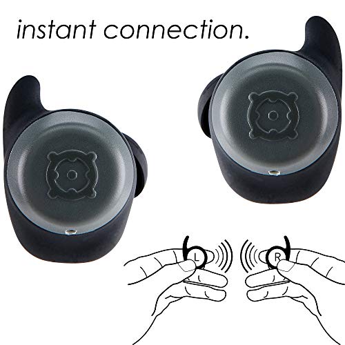 BoomPods BOOMBUDS XR+ Bluetooth Wireless Earbuds - Sweatproof, Waterproof with IPX7 Rating - Great Sound for Your Workouts, Working in The Office, Running and Other Sports - Wireless Charging