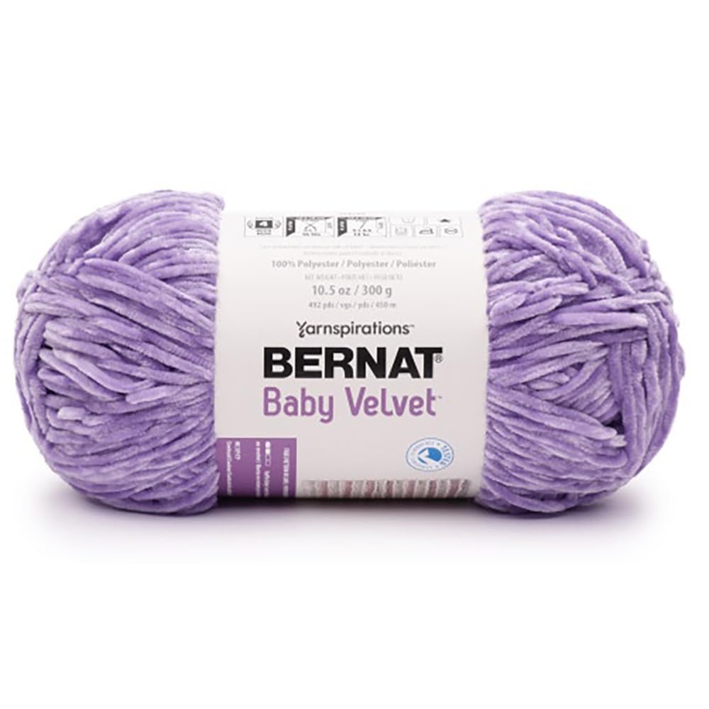 Bernat Baby Velvet Big Ball Yarn-Purple Pansy 164186-86052