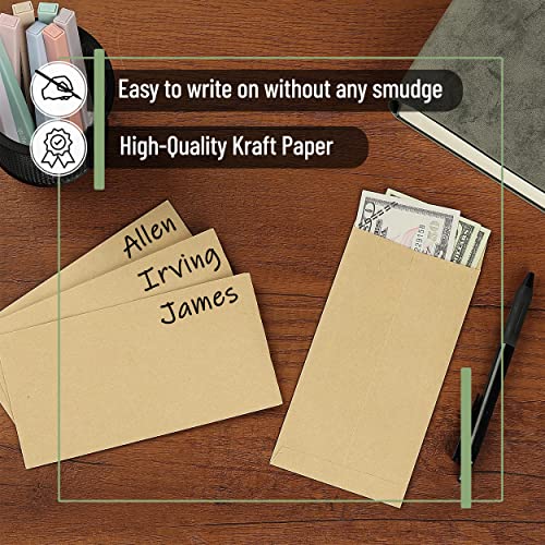 Mr. Pen- Money Envelopes for Cash, 100 Pack, 6.5" x 3.5", Cash Envelopes, 100 Envelopes Money Saving Challenge, Money Saving Envelopes, Small Envelopes for Money, Money Envelopes for Cash Budgeting