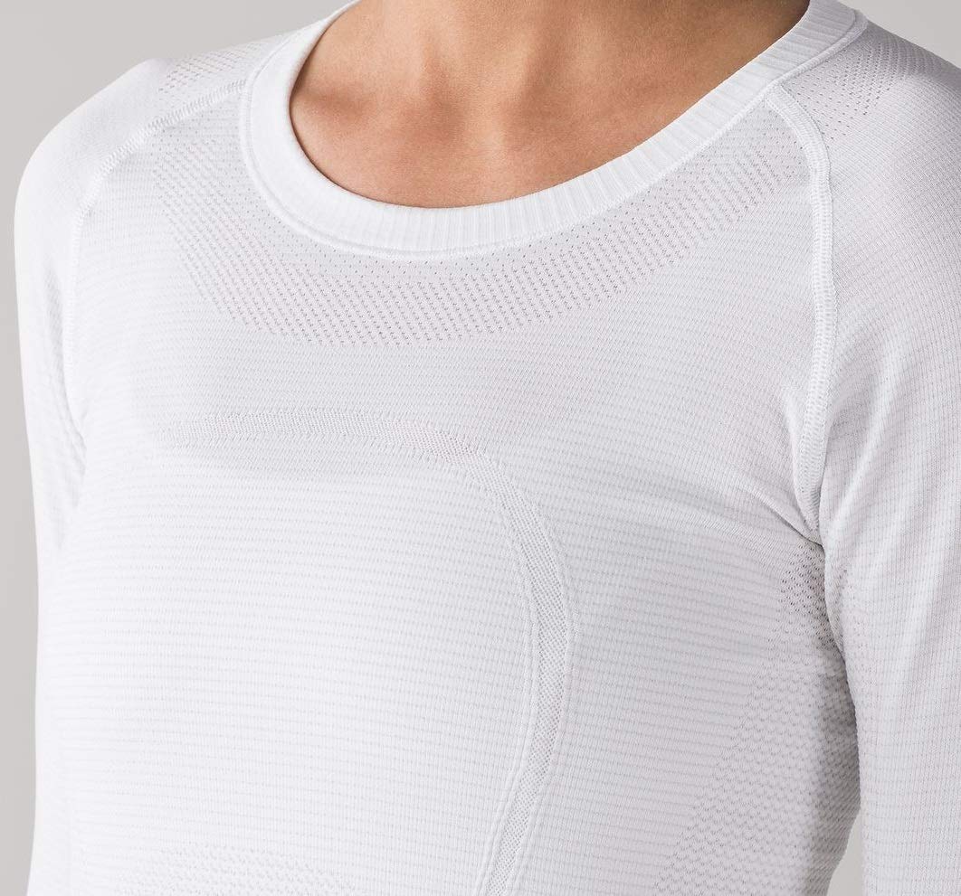 lululemon Swiftly Tech Long Sleeve Crew (White, 10)