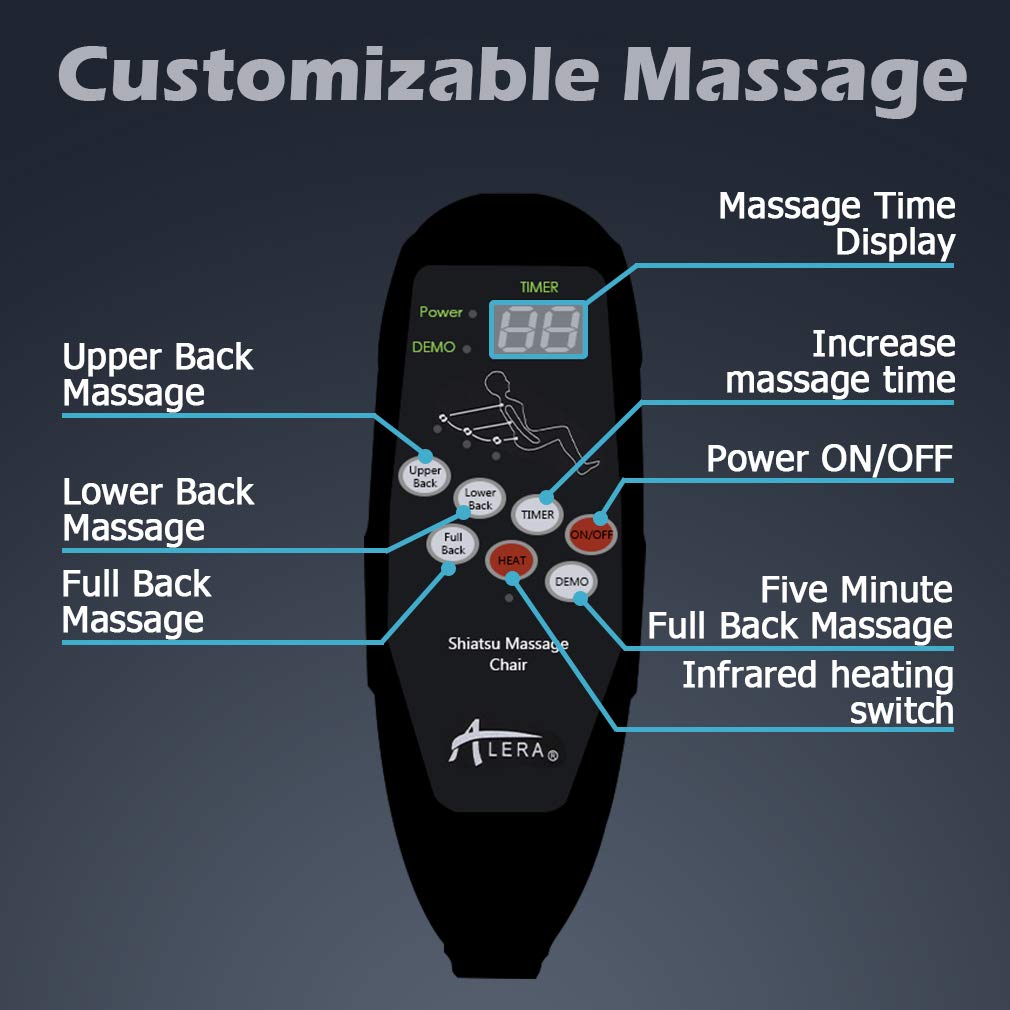 Folding Shiatsu Massage Chair Recliner Chair with Adjustable Backrest and Back Heating Portable Living Room Chair Accent Full Back Electric Full Back Massage Best Gift for Home Office ,Black