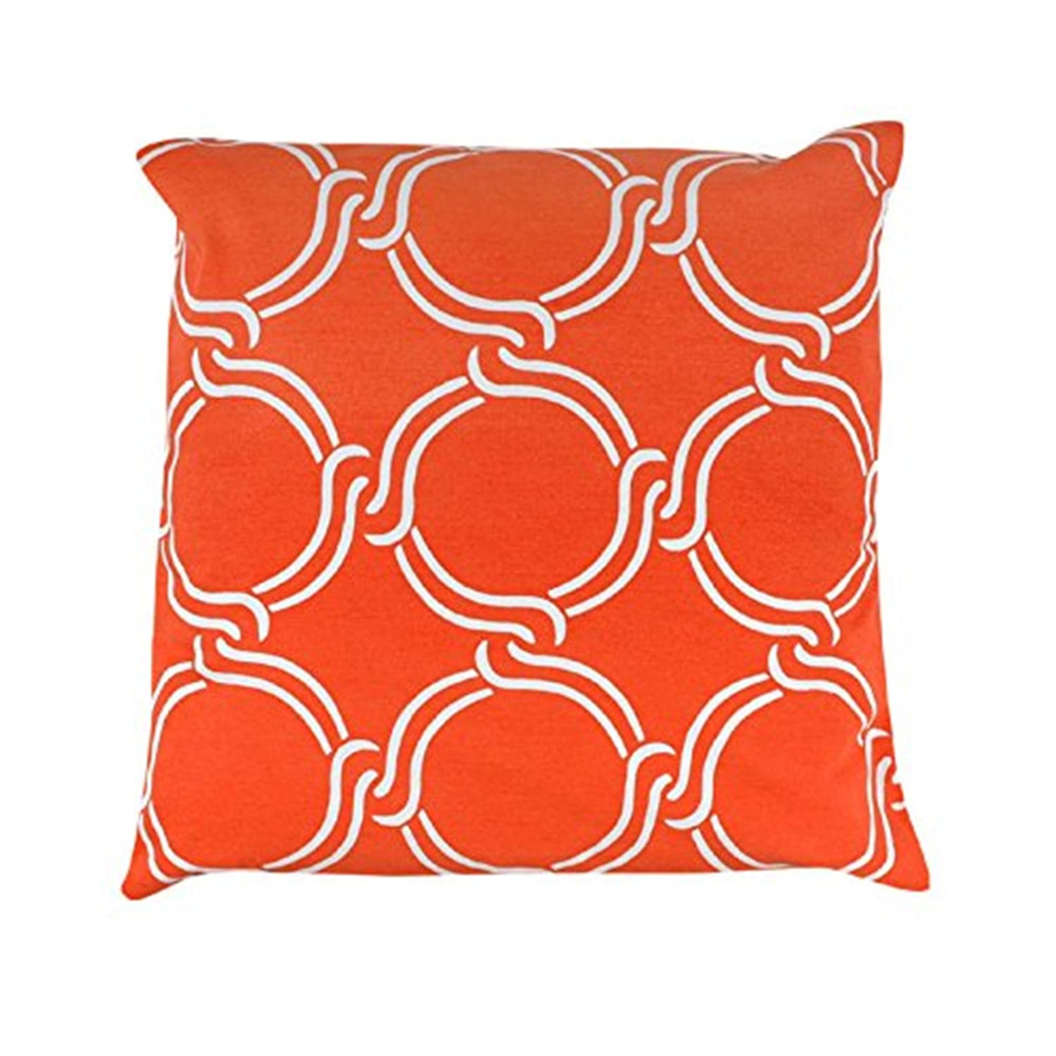 Milton Greens Stars Trinity 100% Cotton Throw Pillow, Orange