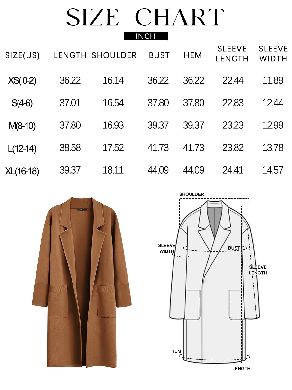 LILLUSORY Women's Long Dressy Cardigan Sweaters Fall Oversized Coatigan Jackets 2025 Knit Business Casual Winter Coats Black S