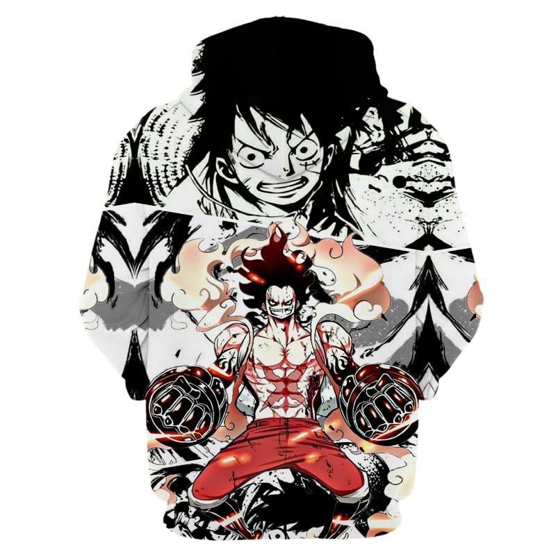 sekwpig Anime Games Pullover Hoodies Adults 3D Printed Novelty Hoodies Men'S Cosplay Pullover Sweatshirts HZW4-XL