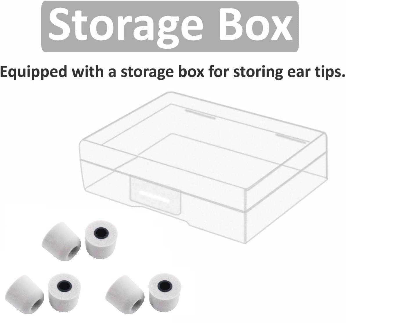 JNSA Replacement for Sony WF-1000XM4 WF-XB700 Memory Foam Ear Tips Noise Canceling Foam Eartips Ear Cap Ear Tip L Size 3 Pairs, [Fit in Case], Silver,Large Size (FoamXM4S3PL)
